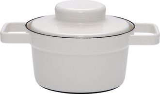 Riess 2102-211, Topf, Durchmesser 16 cm, Inhalt 0.75 Liter, LIGHT GREY, AROMAPOTS, Truehomeware, Emaille, Induktion