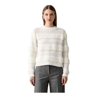 Joop Pull &agrave; col rond - Femme - Pulls - Beige - Taille: 36 FR