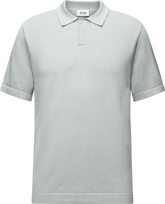 Drykorn Unifarbenes Strick-Poloshirt aus Baumwolle, Regular Fit in