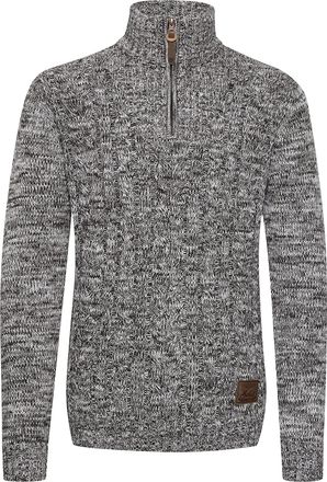Solid SDPankraz Herren Strickpullover Troyer Grobstrick Pullover mit Zopfstrickmuster Reißverschluss 100% Baumwolle Regular fit, Größe:XL, Farbe:Coffee Bean