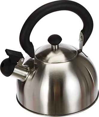 Ibili Kaffeekocher, klassischer Pfeifton, 1,5 Liter, Edelstahl, für Induktionsherde geeignet