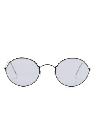 Giorgio Armani lunettes de soleil à monture ronde - Noir