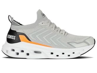 K-Swiss Impulse Trainer Baskets pour Homme, Gris, Noir, Orange, Taille 43 UE, Gris, Noir, Orange, 43 EU