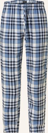 Hanro Schlafhose Cozy Comfort Aus Flanell blau