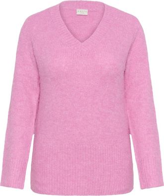 Kaffe Curve Femme, Pulls, Rose, Taille: 42 FR Karosie Cardigan