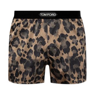 Tom Ford Seiden-Lingerie-Shorts - - Underwear - Herren - Beige - XS