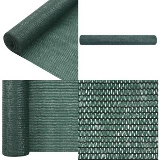 vidaXL Zaunblende Gr&uuml;n 1x50 m HDPE 75 g/m&sup2; - Sichtschutz - HDPE-Netz