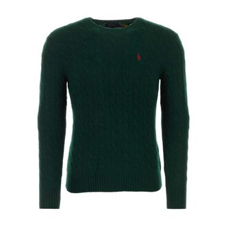 Polo Ralph Lauren Homme, Pulls, Vert, Taille: XL Pull Ras du Cou en Tricot Torsad&eacute;