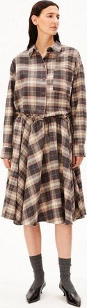 Armedangels Langarmbluse NALAANI PATCHED CHECK Bluse aus 100% Bio-Baumwolle Oversized Fit