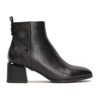 Kazar Booties mit gepr&auml;gtem Muster verziert - - Shoes - Damen - Schwarzk - 35 EU