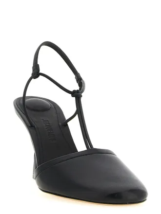 Jacquemus Les Sandales Pina Slingback Heel - Black