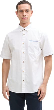 Tom Tailor Regular Fit Kurzarmhemd mit Karomuster, Indigo Mint Green Check, M