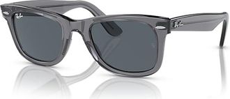 Ray-Ban Original Wayfarer Classic Sonnenbrillen Grau Transparent Fassung Blau Glas 50-22