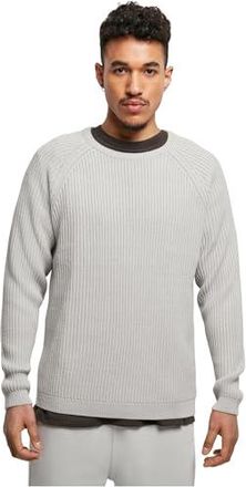 Urban Classics Ribbed Raglan Sweater Maillot de survtement, Lightasphalte, L Homme