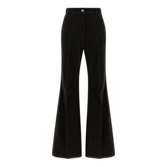 Ferragamo Samt Hose - - Trousers - Damen - Braun - 2XS