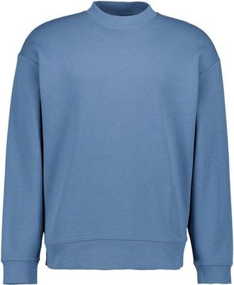 HUGO BOSS Herren Sweatshirt blau unifarben