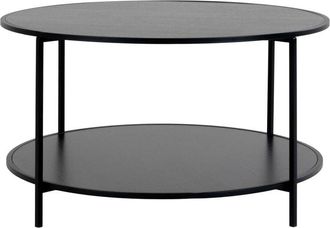 House Nordic House Nordic - Table basse ronde 80x45 cm en métal noir - vitea