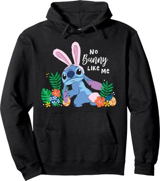 Disney Stitch No Bunny Like Me Tropical Spring Easter Eggs Pullover Hoodie
