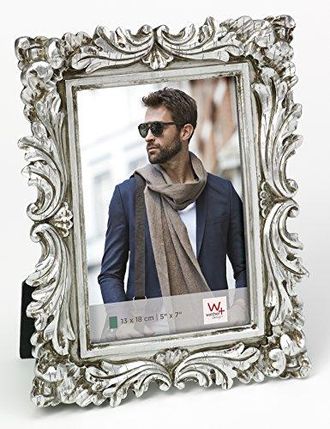 Walther Design Walther Design Cadre Photo Argent 13 x 18 cm Saint Germain Portrait Frame QS318S