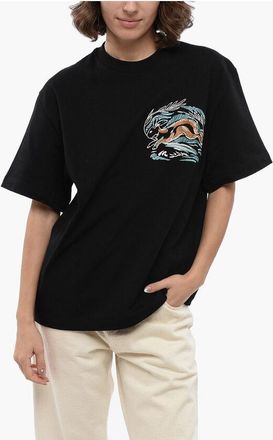 Jil Sander Crew Neck RABBIT Embroidered T-Shirt size L