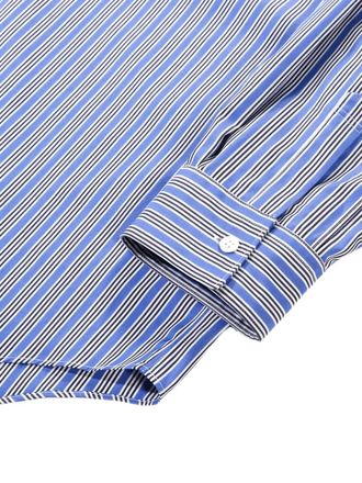Comme Des Gar&ccedil;ons chemise ray&eacute;e &agrave; poche poitrine - Bleu
