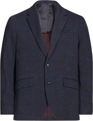 Hackett Veste cintr&eacute;e col tailleur en coton m&eacute;lang&eacute;
