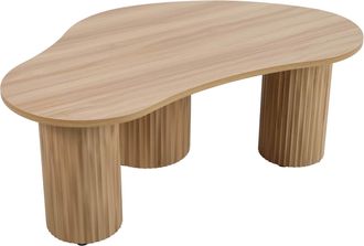 Oviala Couchtisch aus MDF, Melamindekor, Beige