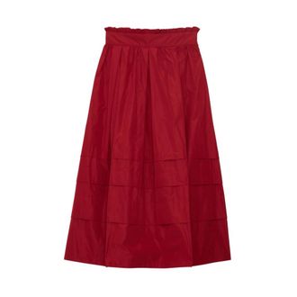 Ines De La Fressange H&eacute;lo&iuml;se Langer Rock - - Skirts - Damen - Rot - XS