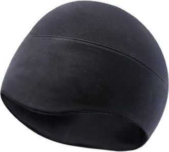 Generico Sous-casque pour v&eacute;lo, casquette de ski thermique, chapeau coupe-vent, chaud, pour ski, cyclisme, course, randonn&eacute;e, gym, hiver, Pas de trou en queue 