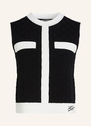 Karl Lagerfeld Top schwarz