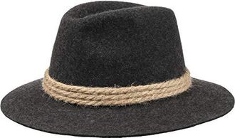 Cappellishop Chapeaushop Chapeau Traditionnel Tyrolien Chapeau Alpin Chapeau Randonneur (59 cm - Anthracite)