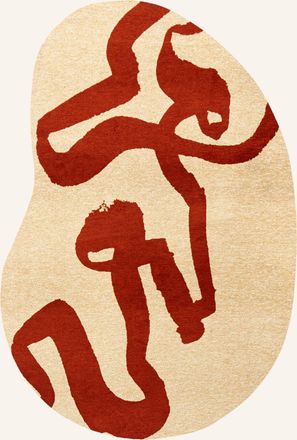 Louis De Poortere Louis De Poortere Teppich Craft Ribbon rot