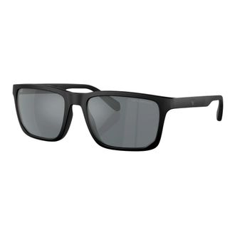Emporio Armani Rechteckige Sonnenbrille - - Accessories - Herren - Schwarzk - 57 MM