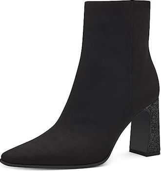 Marco Tozzi Femme 2-25303-41 Bottines à Talons, Noir/Comb, 39 EU