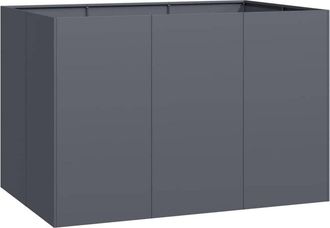 vidaXL Jardini&egrave;re anthracite 120x80x80 cm acier - Vidaxl
