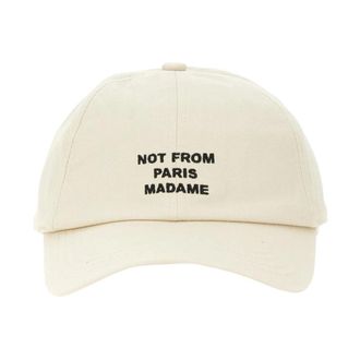 Dr&ocirc;le de Monsieur La Casquette Slogan - Homme - Accessoires - Beige - Taille: ONE Size