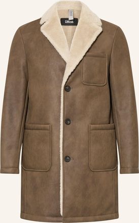 Cinque Cinque Mantel Cilord In Lederoptik braun