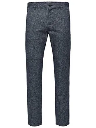 Selected Slhslim-Arval Pants W Pantalon, Bleu (Navy Blazer Detail: Mix), W34/L34 (Taille Fabricant: 34)
