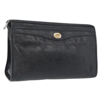 Gucci Sac clutch vintage Pre-owned - Femme - Pre-owned - Noir - Taille: ONE Size