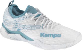 Kempa Unisex Wing Lite 2.0 W Game Changer Handballschuhe, Sportschuhe, Turnschuhe, weiß/Aqua, 42.5 EU