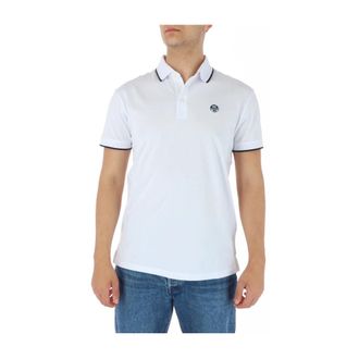 North Sails Blau Polo-Shirt mit kurzen &Auml;rmeln - - Tops - Herren - Wei&szlig; - S