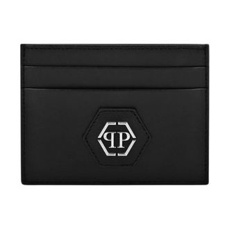 Philipp Plein Homme, Accessoires, Noir, Taille: ONE Size Porte-cartes de cr&eacute;dit Hexagon