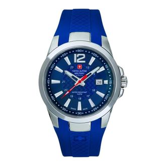 Swiss Alpine Military Homme, Accessoires, Bleu, Taille: ONE Size Montre &agrave; Quartz Analogique