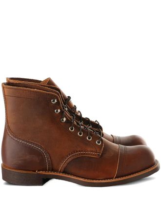Red Wing Shoes bottines Iron Ranger &agrave; lacets - Marron