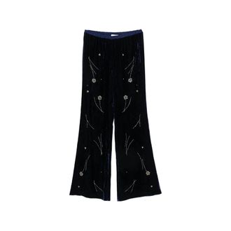 Forte_Forte Notte Wide Leg Hose - - Trousers - Damen - Blau - S