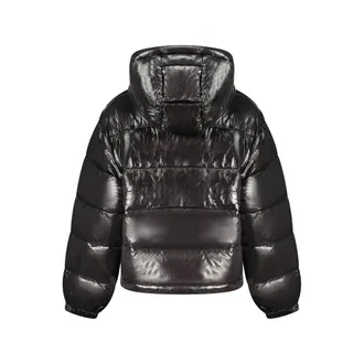 Calvin Klein Quilted Hooded Down Jacket - Black