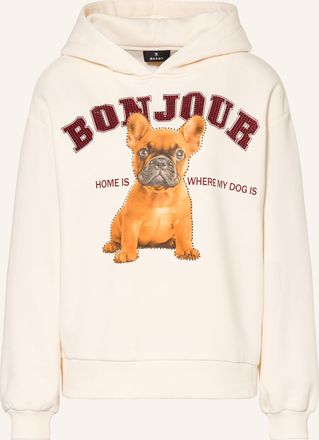 Monari Monari Hoodie Mit Schmucksteinen weiss