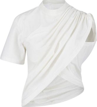 Courr&egrave;ges T-Shirt Asymmetrical Twist