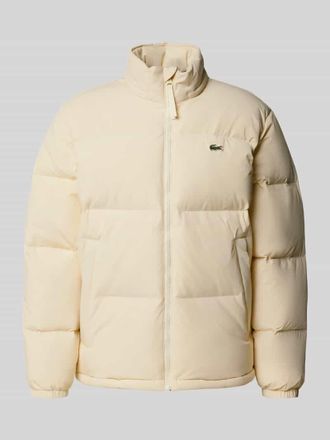 Lacoste Regular Fit Daunenjacke mit Stehkragen und integrierter Kapuze