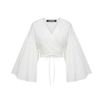 Jacquemus Damen, Blusen & Hemden, Wei&szlig;, SGr&ouml;&szlig;e
